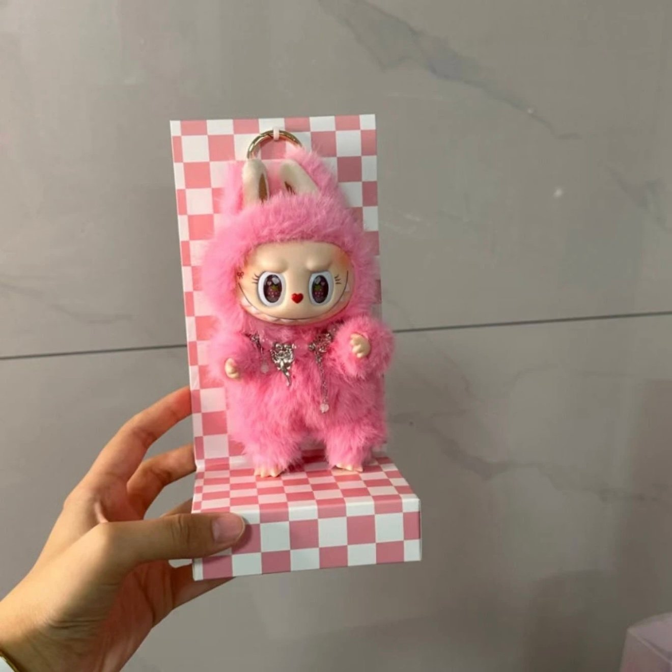 17cm Custom Strawberry/Lisa Labubu vinyl plush pendant – Kaydiysupply